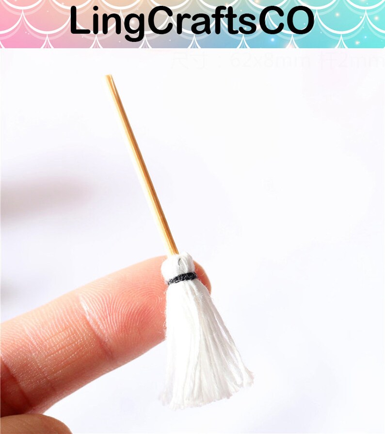Dollhouse Mop, Miniature Resin Mop Bucket, Mini Mop Bucket, DIY ...