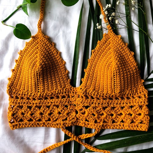Crochet Bralette Pattern Etsy