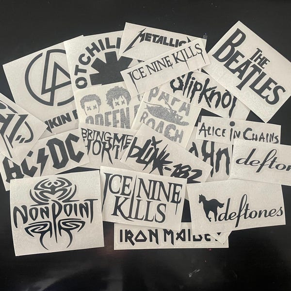 Rock Band Stickers - Etsy