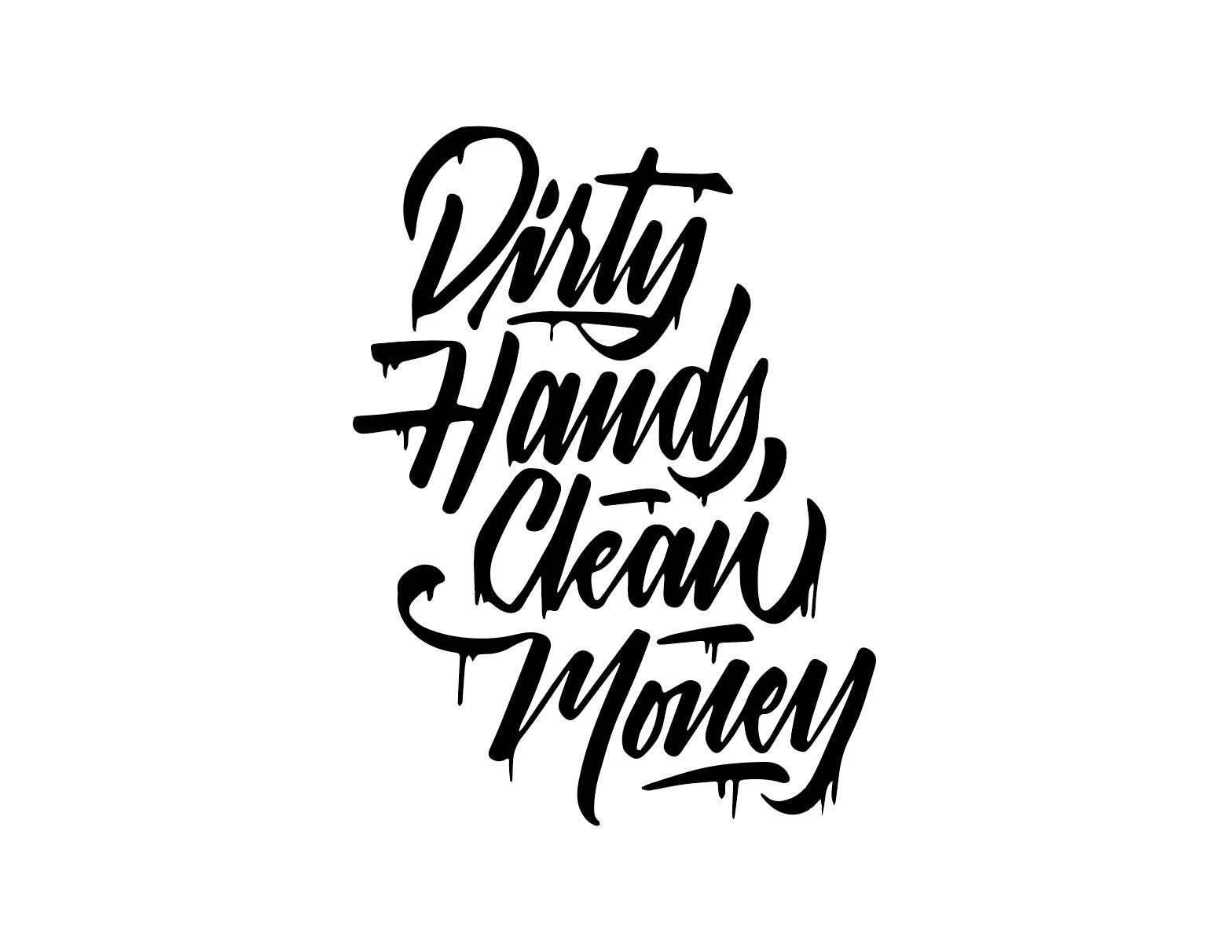 Dirty Money Sticker