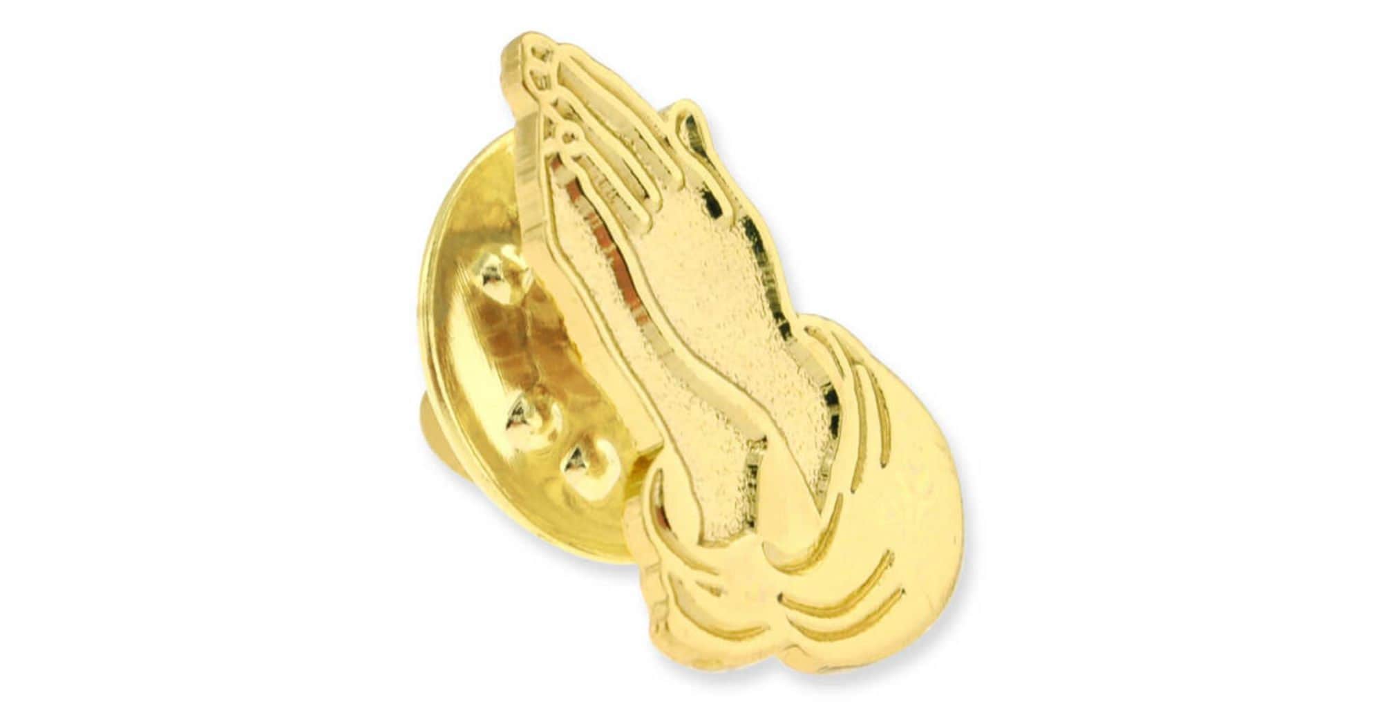 Praying Hands Lapel Pin gold Plated - Etsy