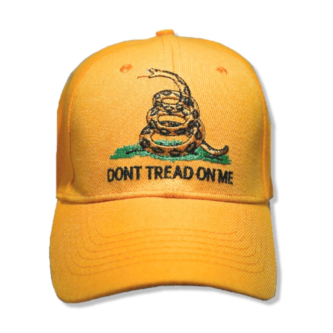 Traditional Yellow Gadsden don't Tread on Me Custom Embroidered Hat - Etsy