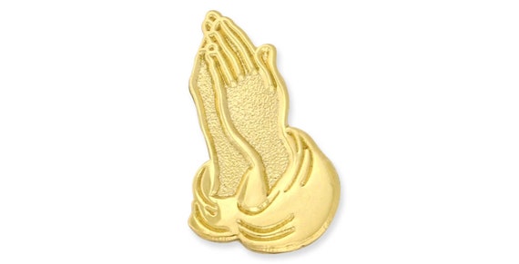 Praying Hands Lapel Pin gold Plated - Etsy