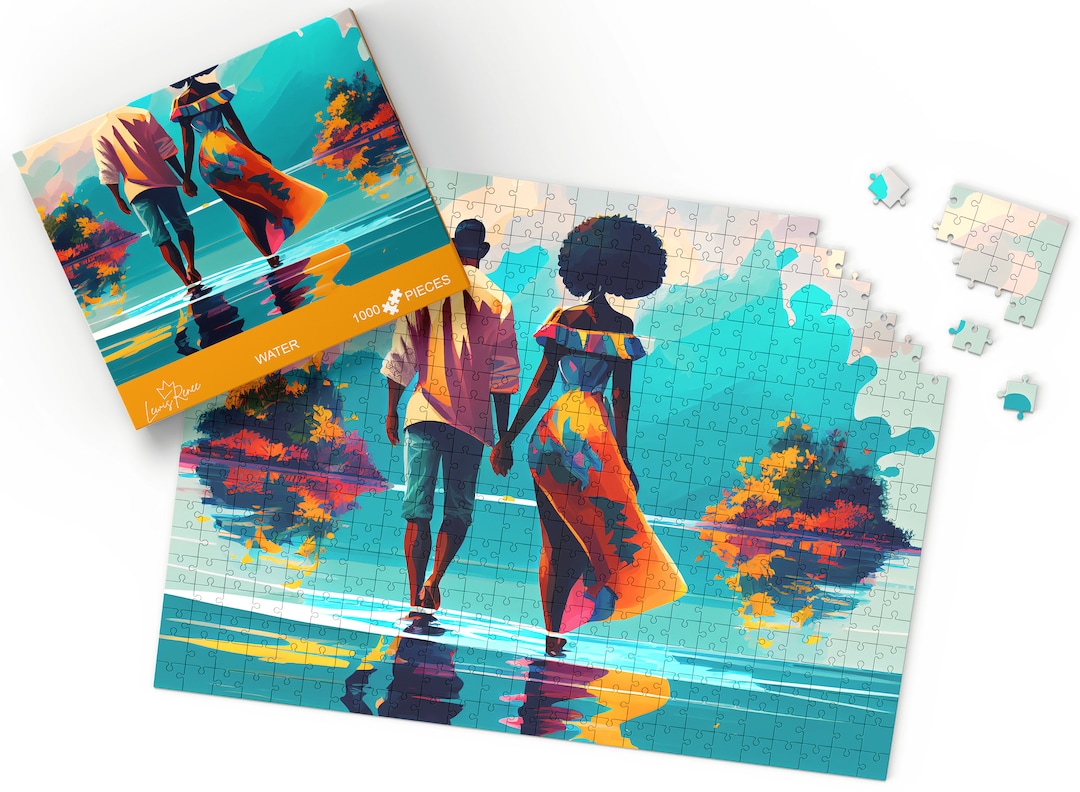 African American Jigsaw Adventure: Vibrant African Art Puzzle - Etsy