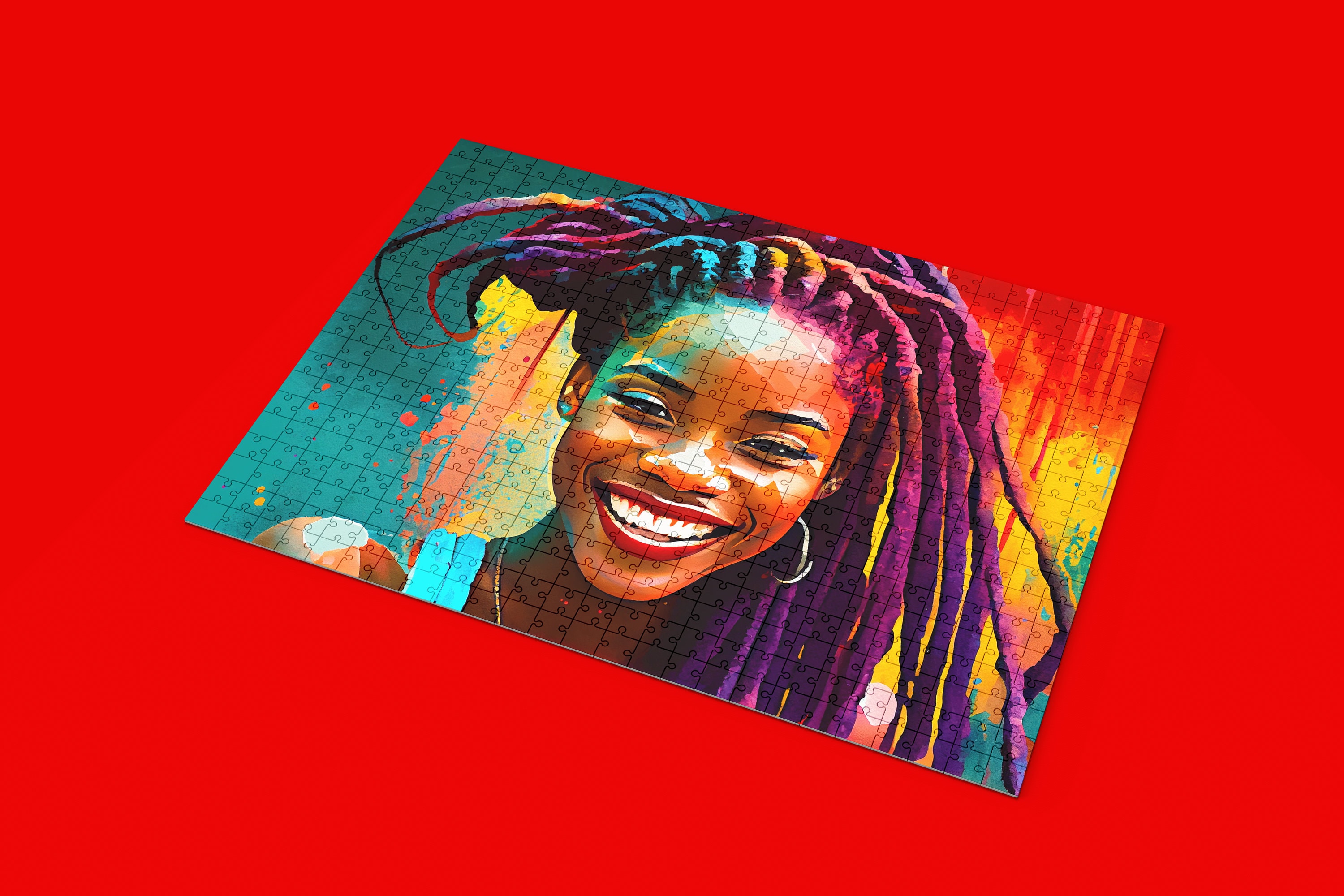 Unwind With Mesmerizing Black Art Puzzles: 1000 Piece watercolors - Etsy