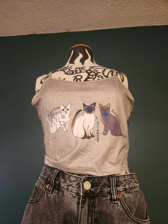 Crop Cat Tank - Gem
