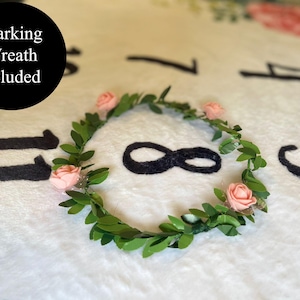 Baby Milestone Marker Ring Floral Wreath Marker Crown Flower Ring Pink ...