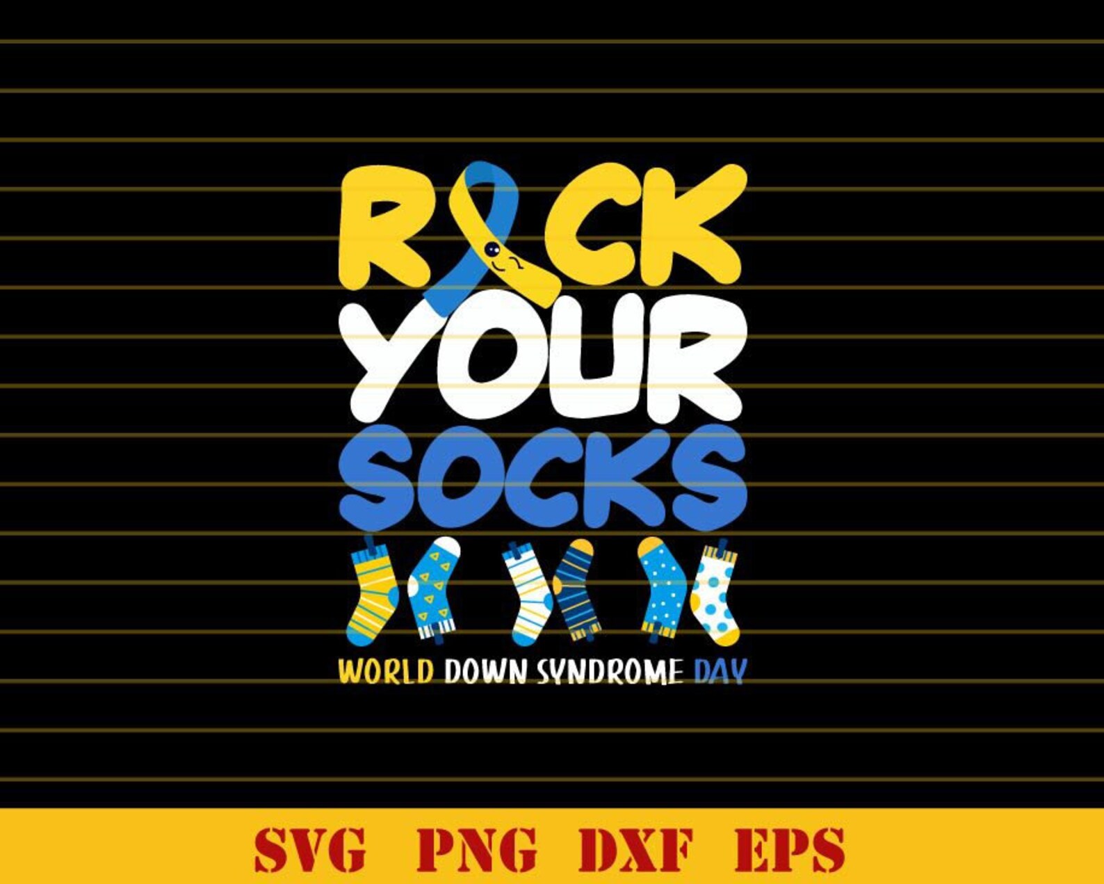 Rock Your Socks Svg World Down Syndrome Svg Down Syndrome | Etsy