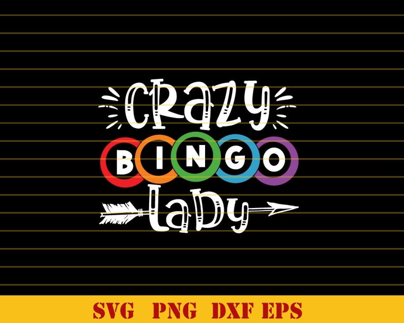 Crazy Bingo Lady Svg Love Bingo Svg Bingo Lover Svg Bingo | Etsy Australia