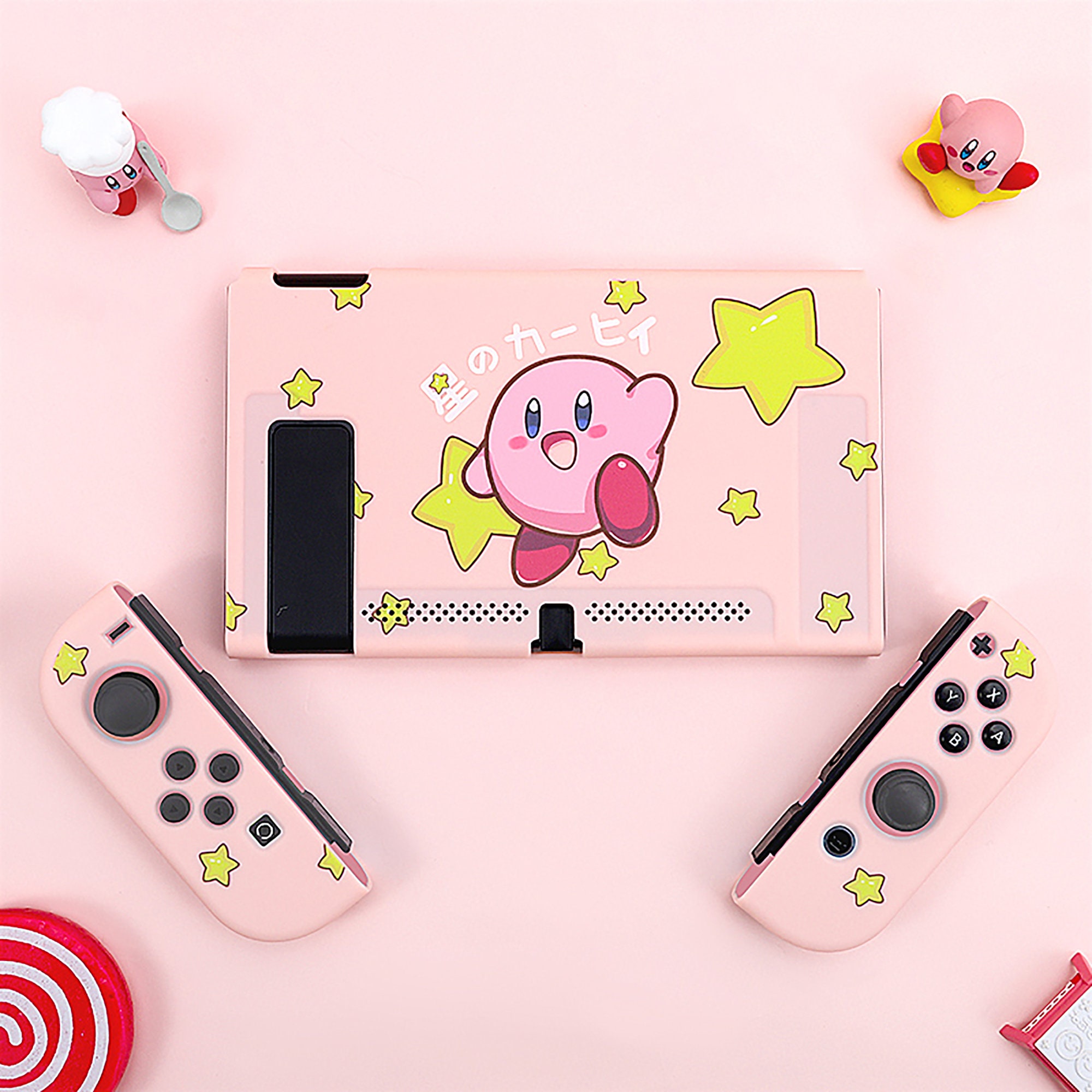 Kirby Nintendo Switch Pink Hard Cover Shell Kirby Switch Case | Etsy