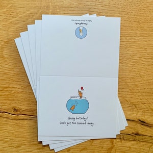 5-pack Fish Birthday Card - Etsy