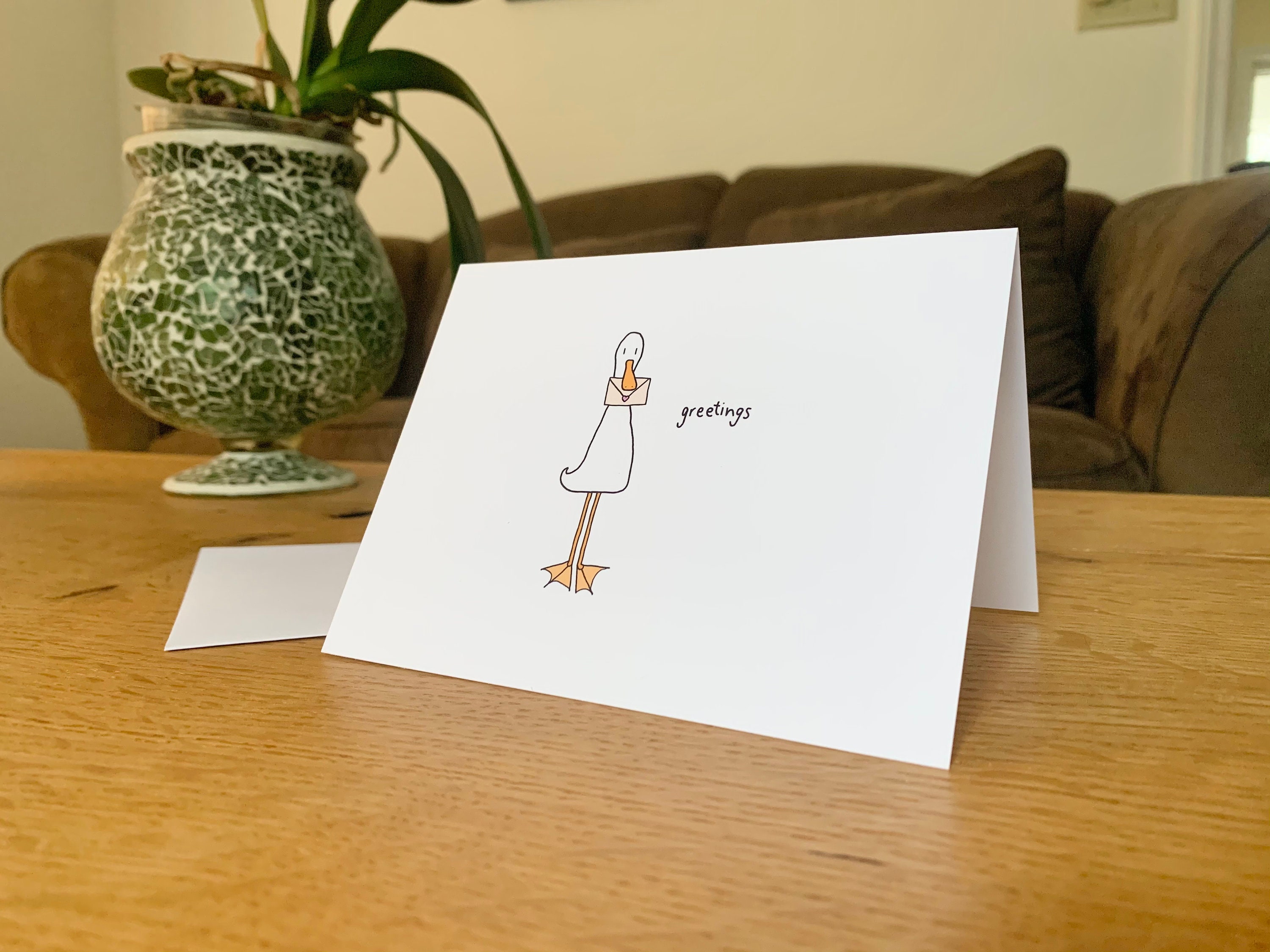 5-pack Duck Greeting Card - Etsy