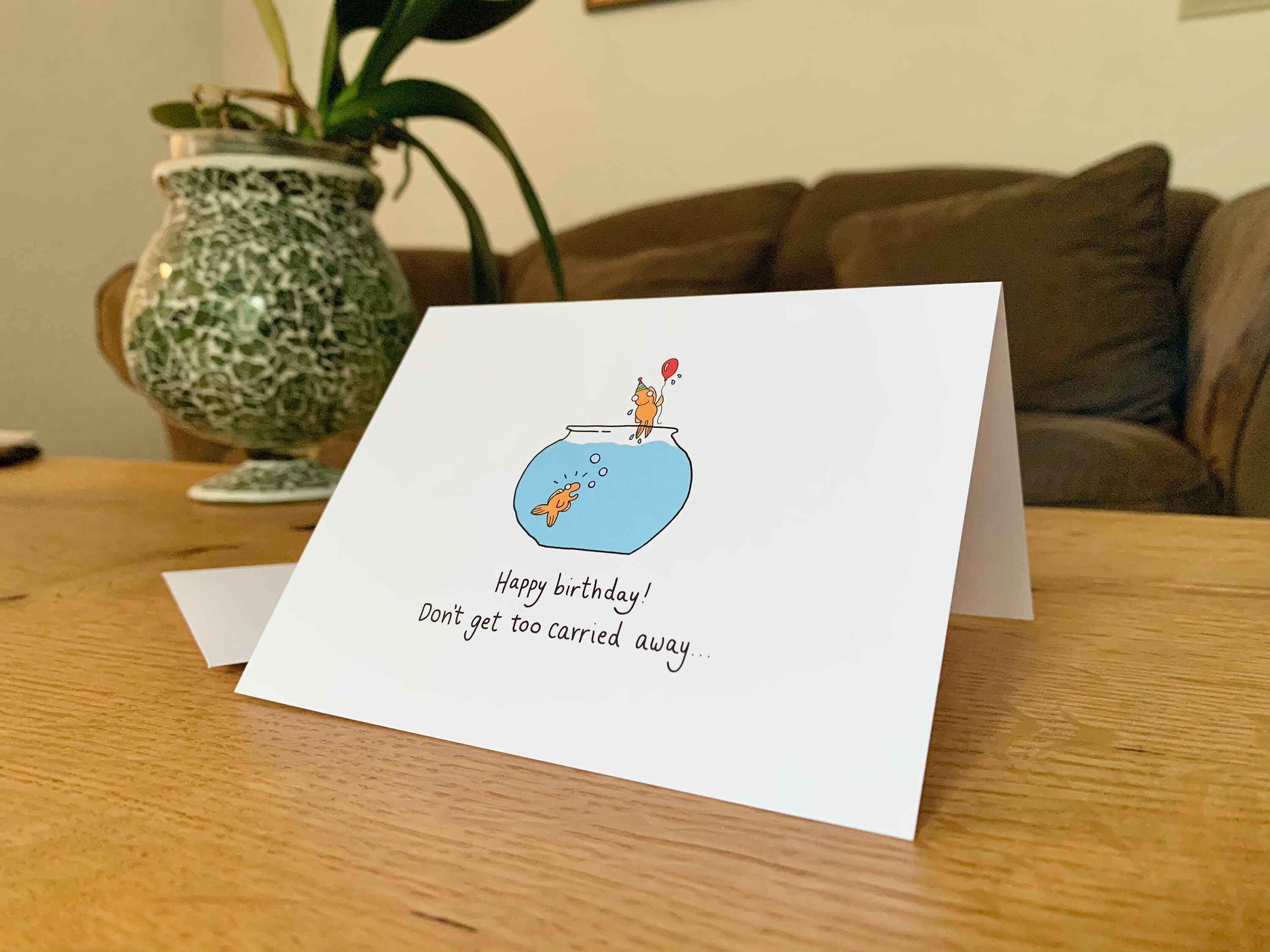 5-pack Fish Birthday Card - Etsy