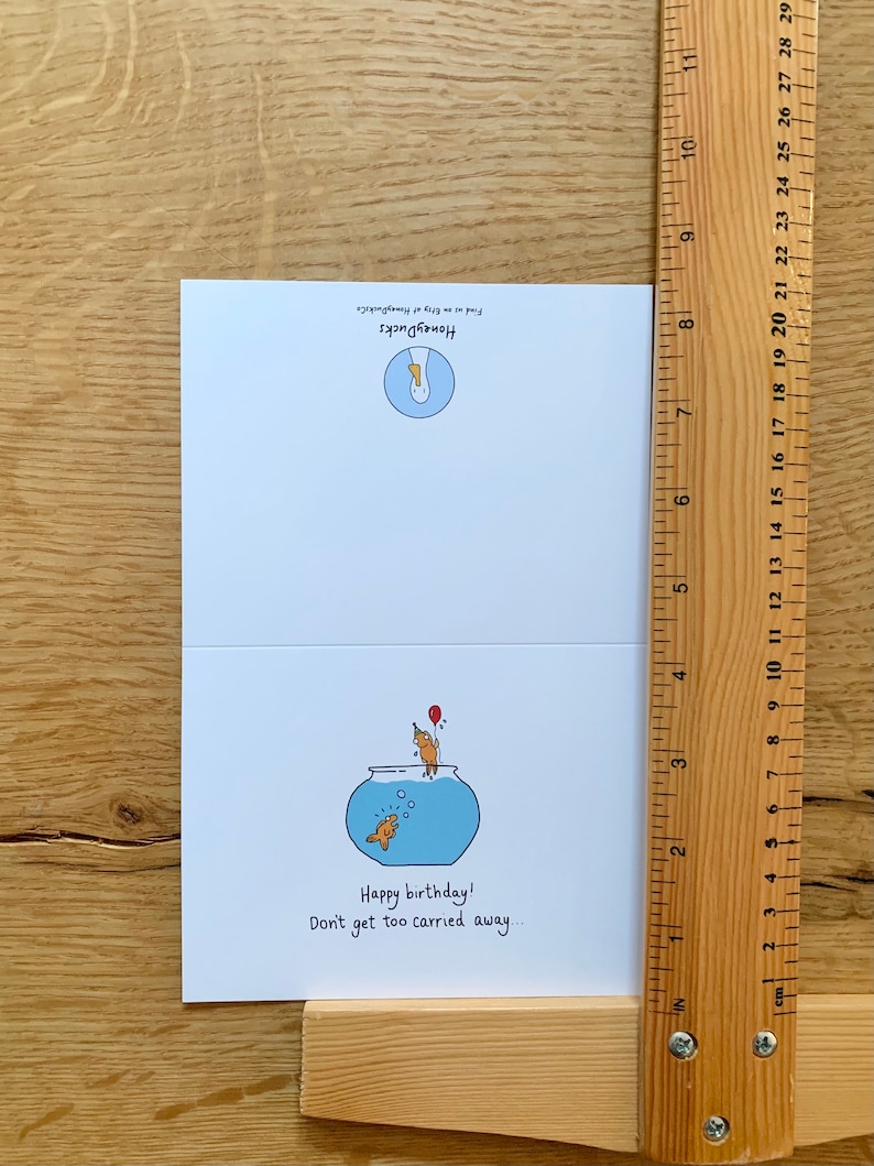 5-pack Fish Birthday Card - Etsy