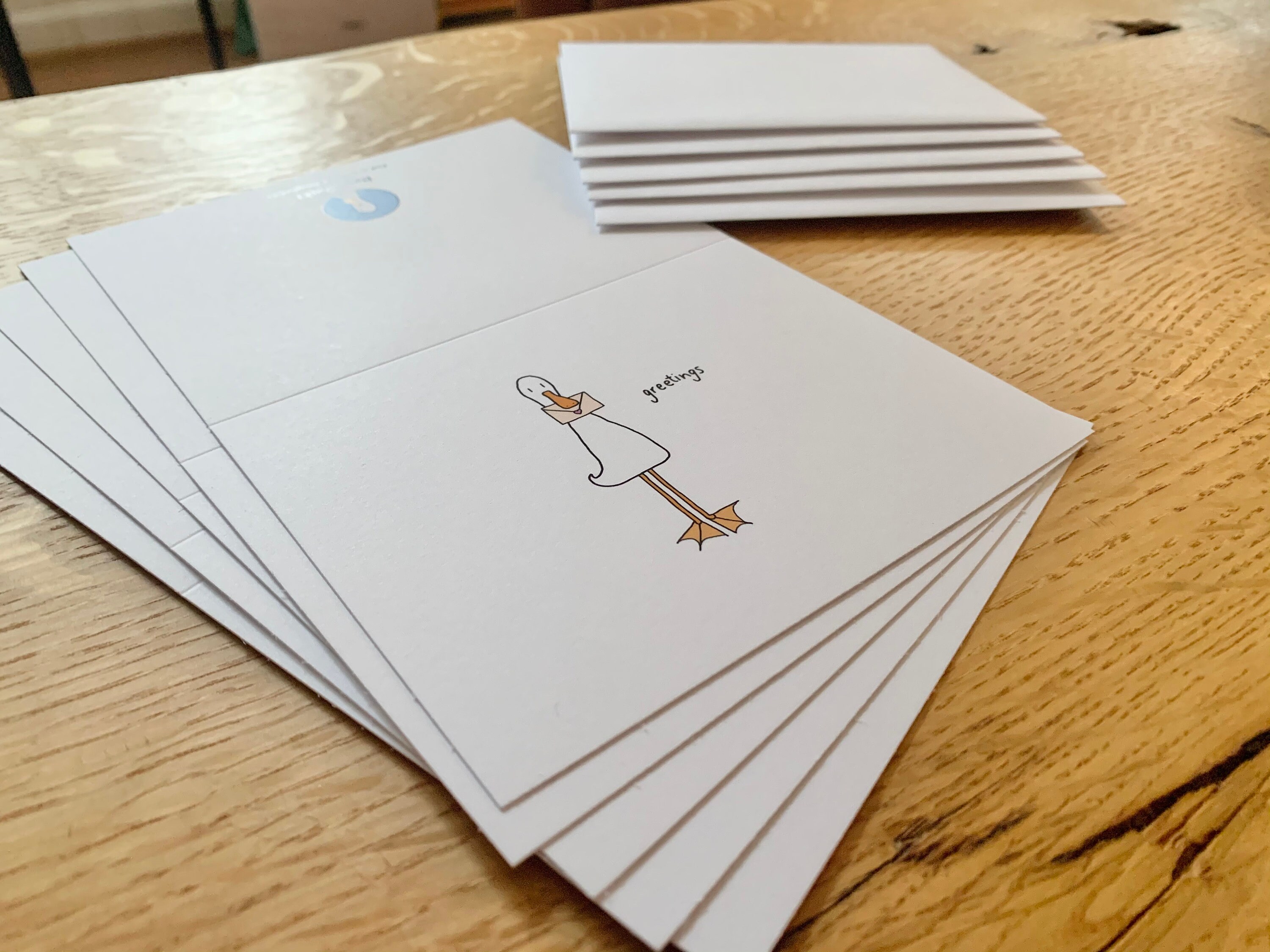 5-pack Duck Greeting Card - Etsy
