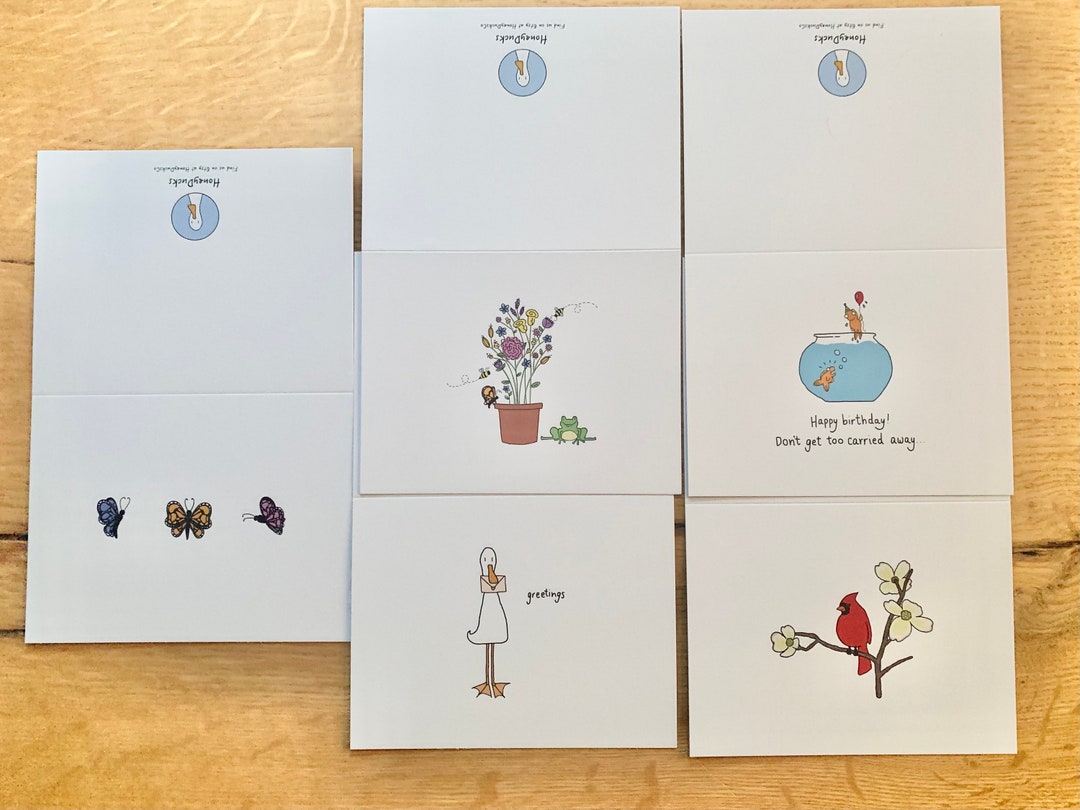 Variety Pack of Greeting Cards - Etsy