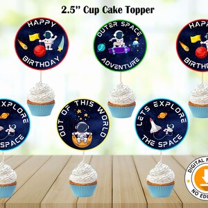 Space Planets Birthday Party Printable, Outer Space, Galaxy First ...