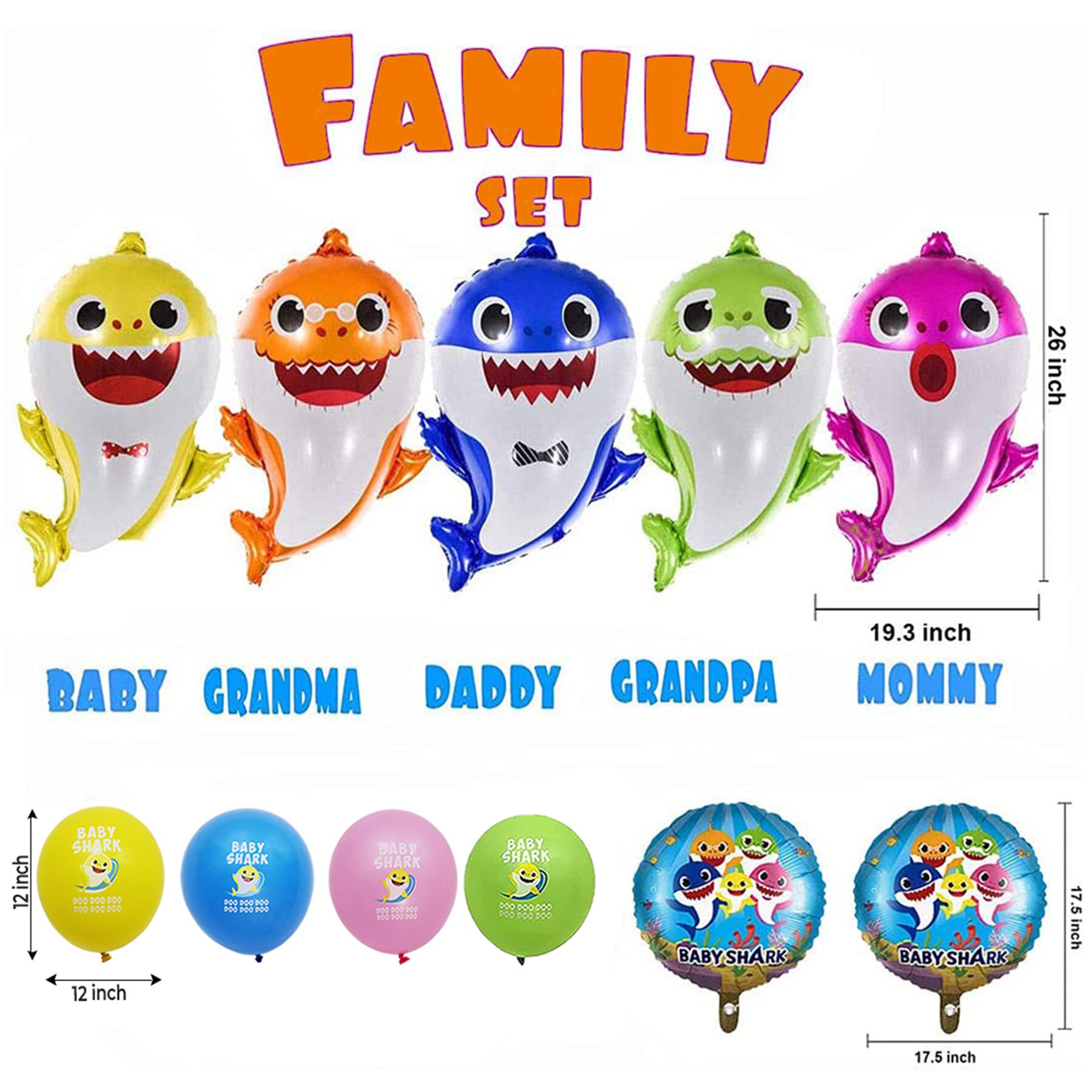 Baby Shark Doo Doo Birthday Decoration for Boy Girl Party - Etsy