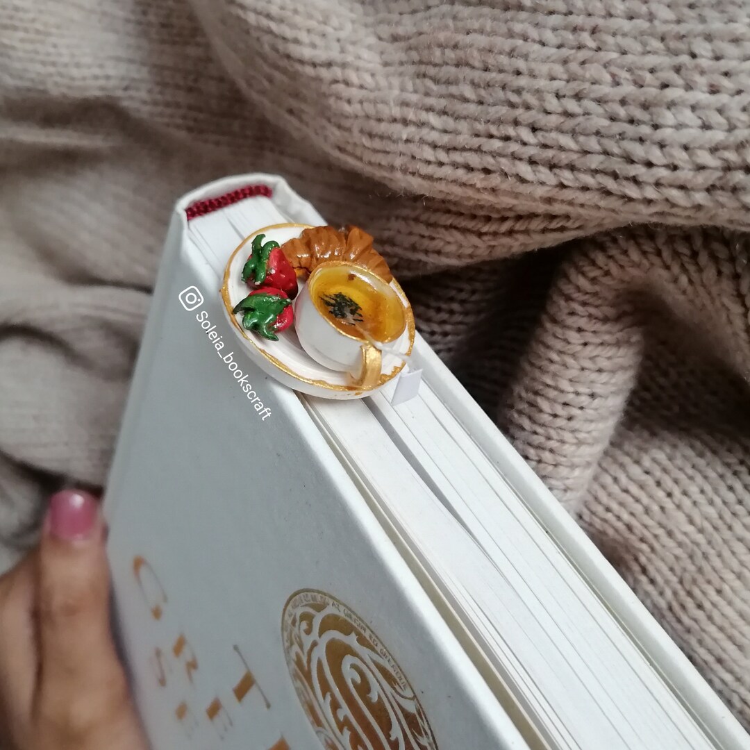 Bookmark Breakfast Plate Bookmark / Food Bookmark / 3D Bookmark /gift ...