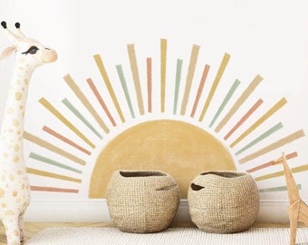 Large Rising Sun Wall Decal - Etsy