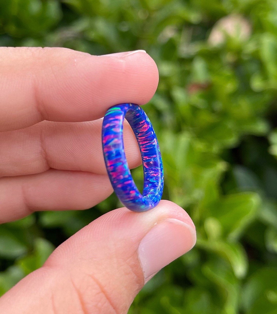 Starry Night Blue Bello Opal Ring - Etsy