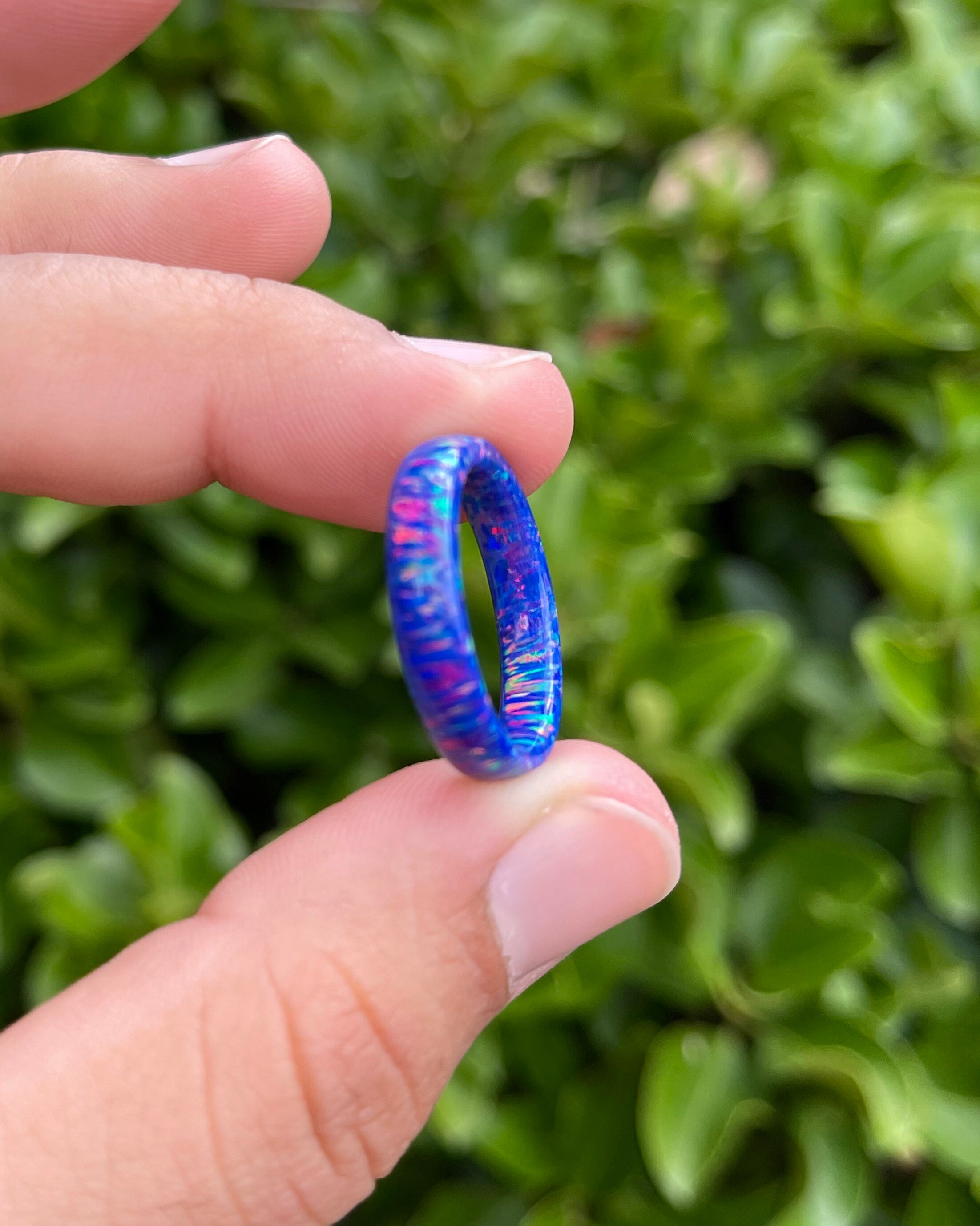 Starry Night Blue Bello Opal Ring | Etsy