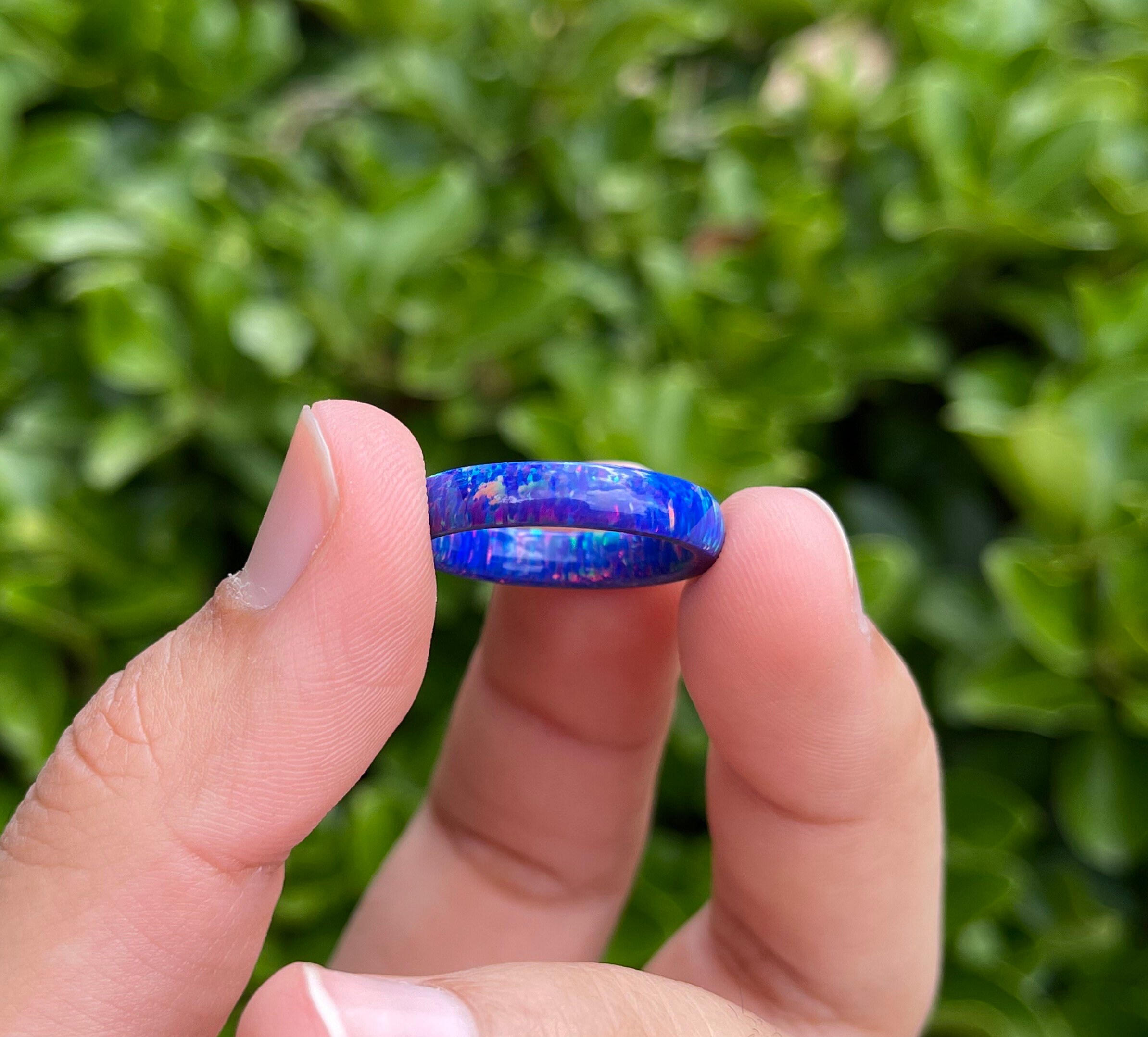 Starry Night Blue Bello Opal Ring | Etsy