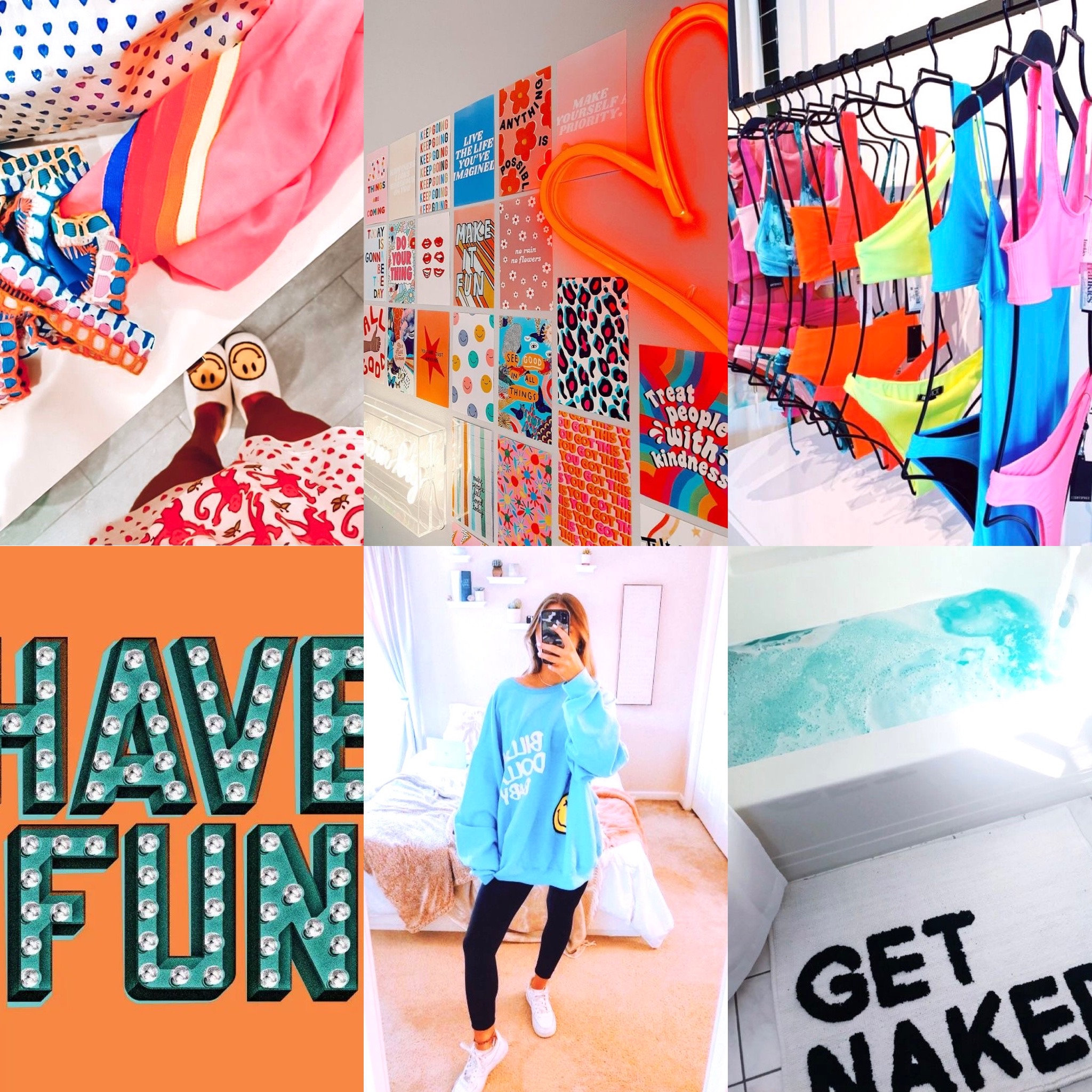 125 Preppy Photo Collage Kit Second Edition Digital Etsy Uk