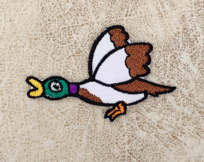 Duck Iron on Patch Patches Patches Iron on embroidered - Etsy