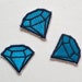 Set of 3 Diamond Iron on patch Patches Diamond Patches iron | Etsy