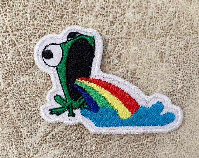 Frog in Car Iron on Patch Patches Patches Iron on | Etsy