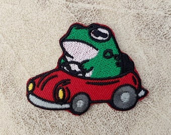 Wizard Frog Iron on Patch Patches Frog Patches Iron on | Etsy