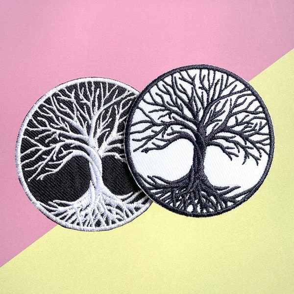 Embroidered Tree Patches - Etsy