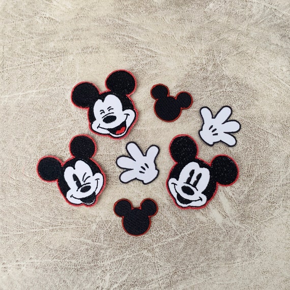 Mickey Patches Iron On Mickey Iron on Patches embroidered | Etsy