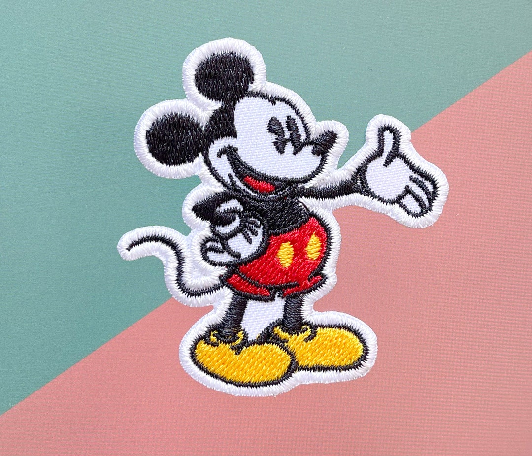 Cute Mickey Iron on Patch, Mickey Patches, Patches Iron on ,embroidered ...