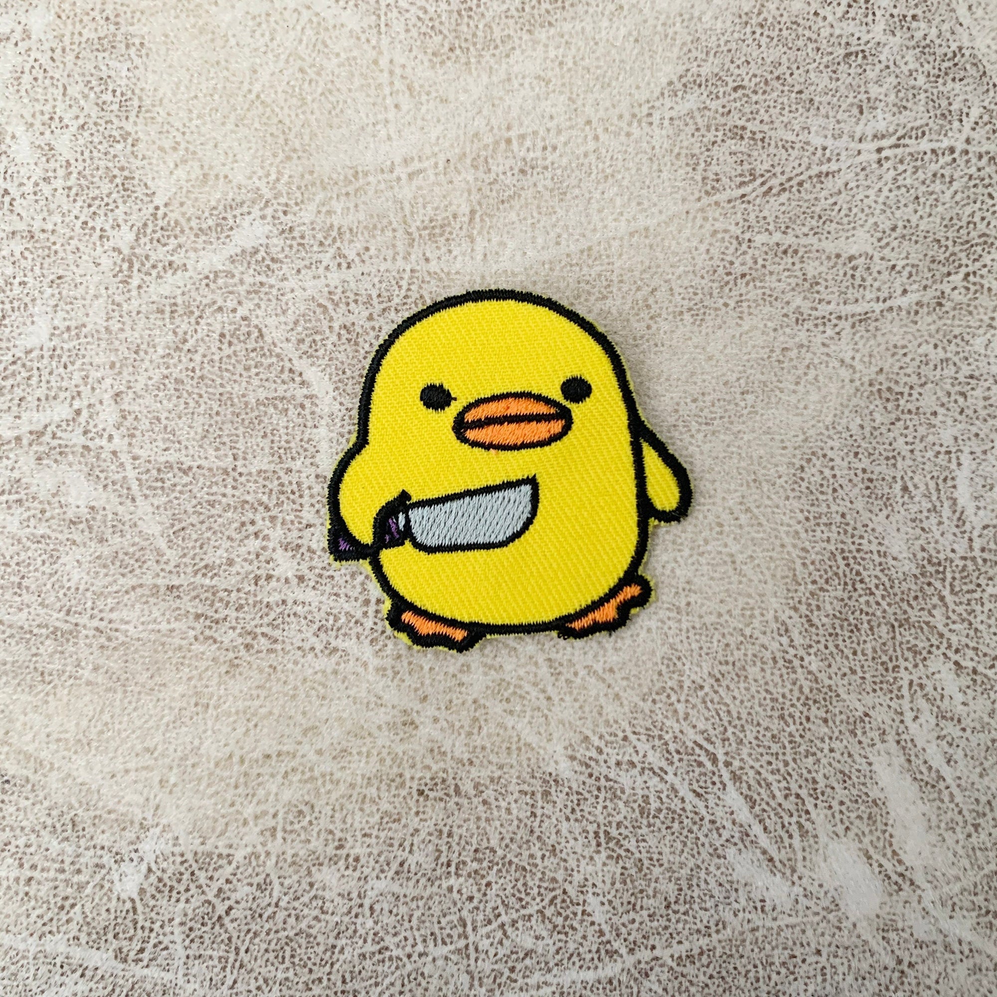 Ente mit Messer Aufnäher Patches Enten Patches Bügeleisen - Etsy Schweiz