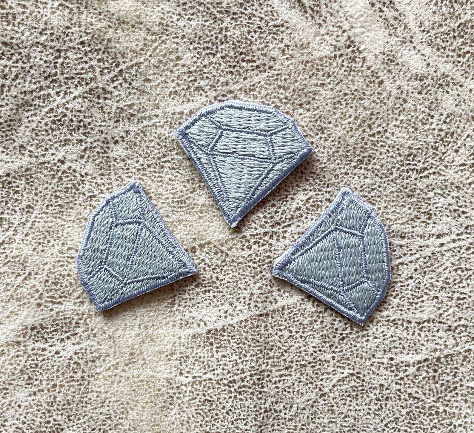 Set of 3 Diamond Iron on patch Patches Diamond Patches iron | Etsy