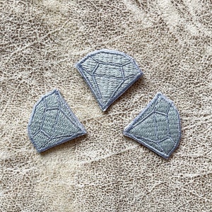 Set of 3 Diamond Iron on Patch, Patches, Diamond Patches Iron on ...