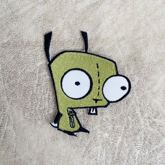 Gir Iron on Patch invader Zim Patches Patches Iron on - Etsy