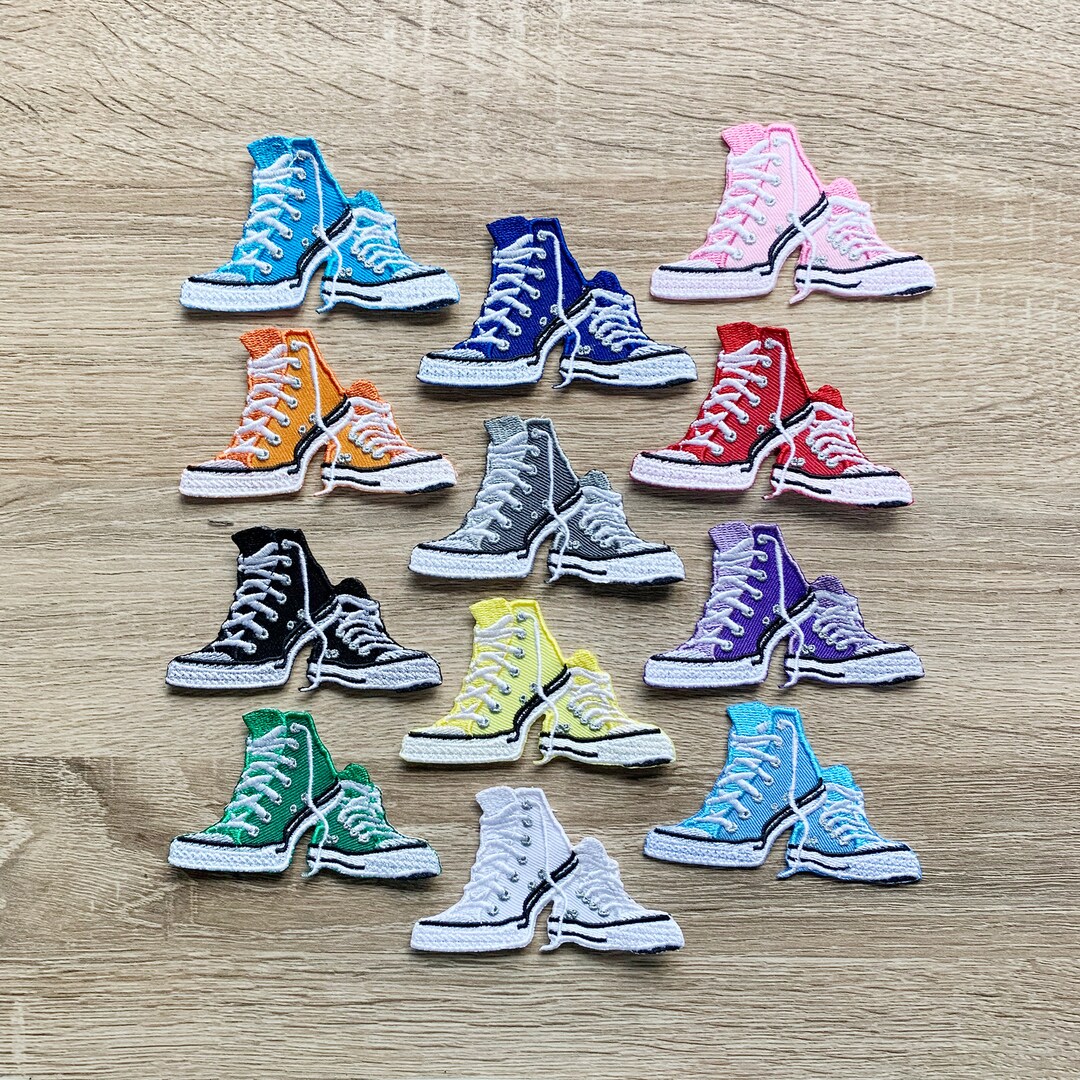 Converse Iron on Patch, Patches, Converse Patches Iron on ,embroidered ...