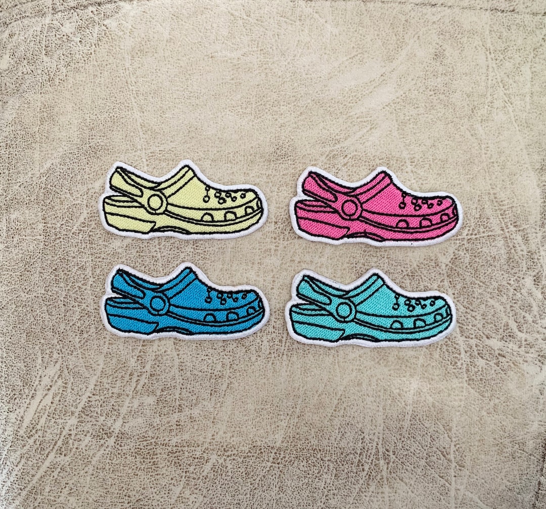 Crocs Shoe Iron on Patch, Patches, Patches Iron on ,embroidered Patch ...