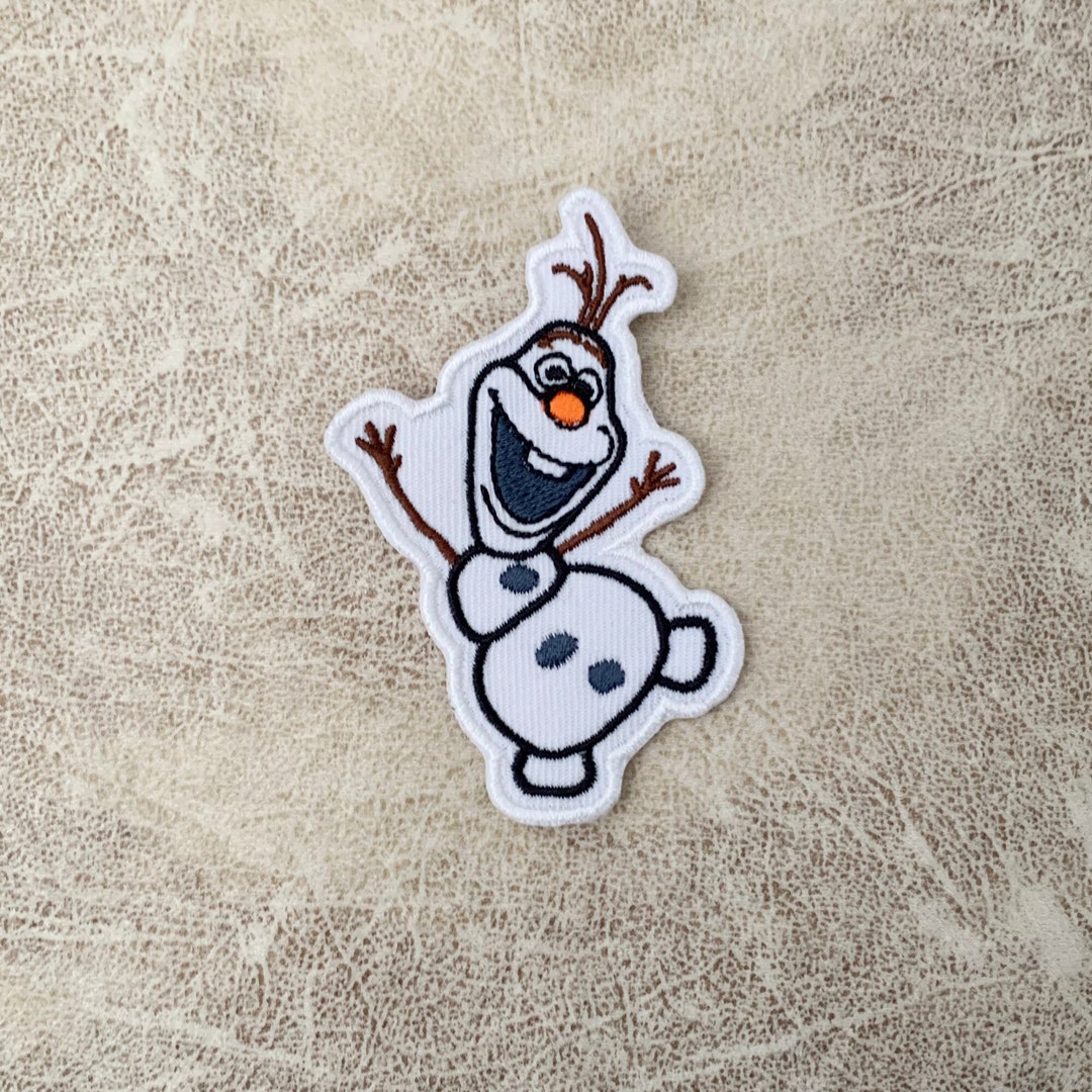 Olaf Embroidered Iron-on Patch, Frozen Snowman Applique - Etsy