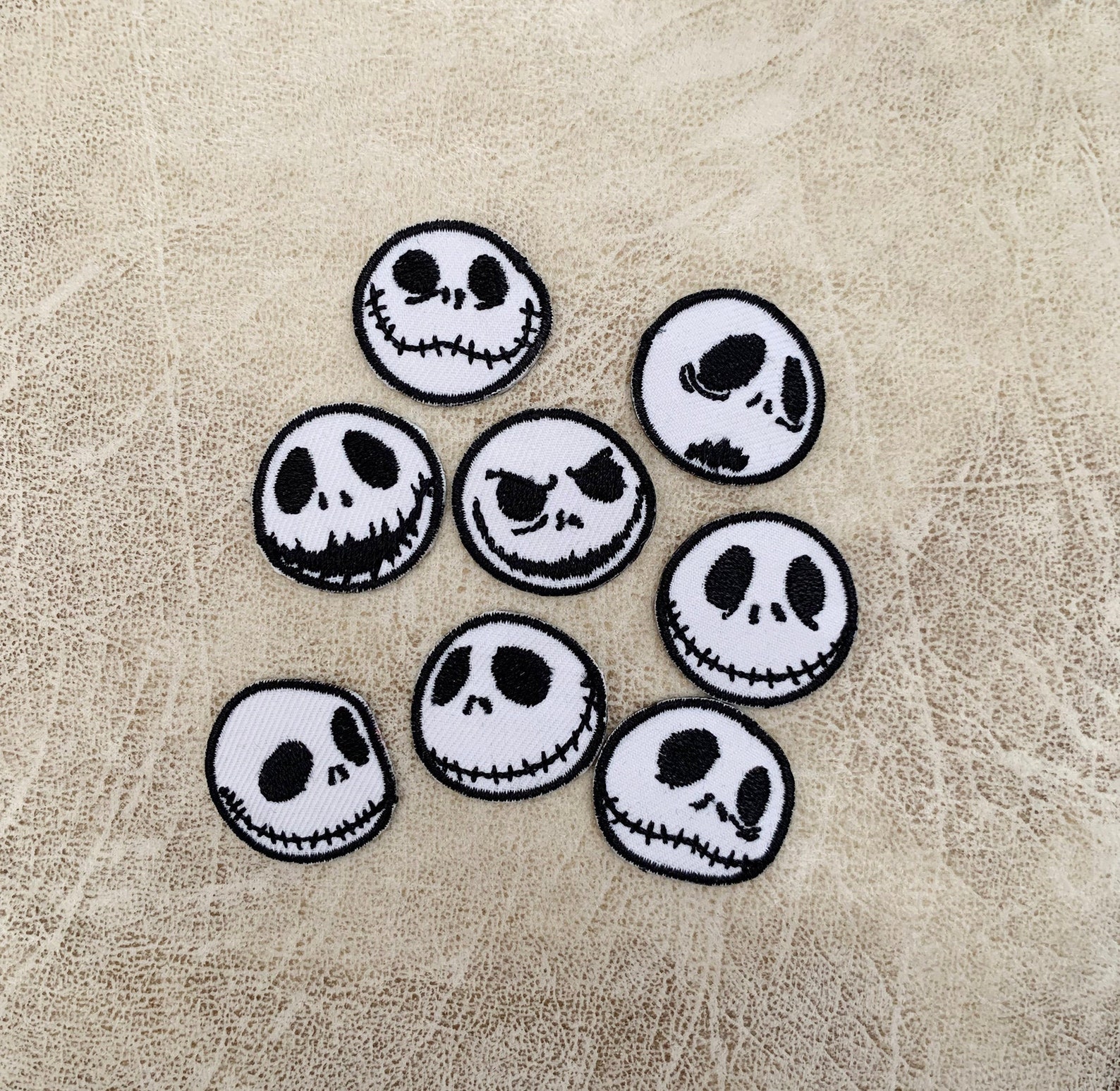 Set 8 Jack Iron on patch nightmare before christmas Patches | Etsy