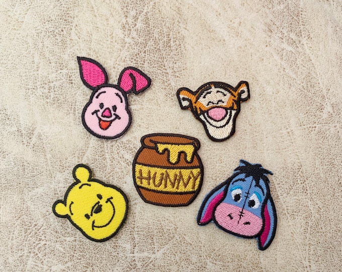 WINNIE POOH Embroidery Patch Use Customize Your Denim or Craft DIY - Etsy