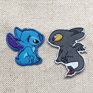 Stitch Iron on Patch, Patches, Toothless Patches Iron on ,embroidered ...