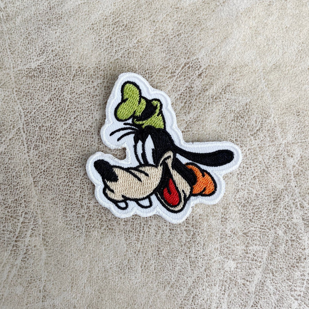 Goofy Embroidered Patch: Cartoon Iron-on Applique (2.5"x 2.5") - Etsy