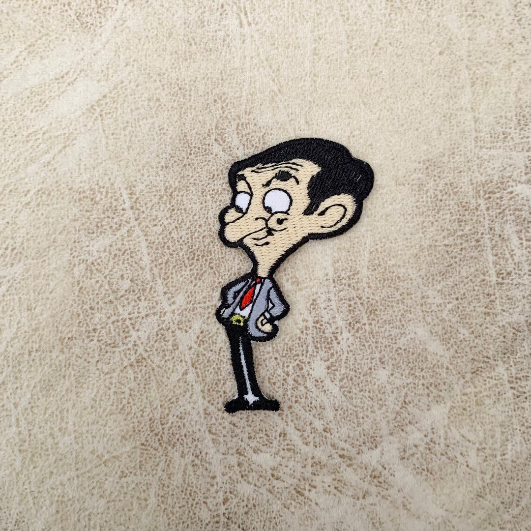 Mr. Bean Iron on Patch, Patches, Mr. Bean Patches Iron on ,embroidered ...