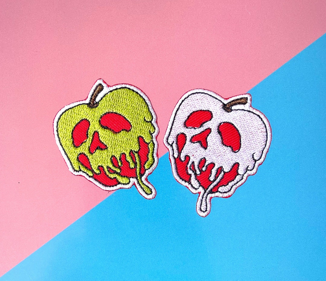 Poisoned Apple Iron on Patch, Poisoned Apple Patches, Cartoon Patches ...