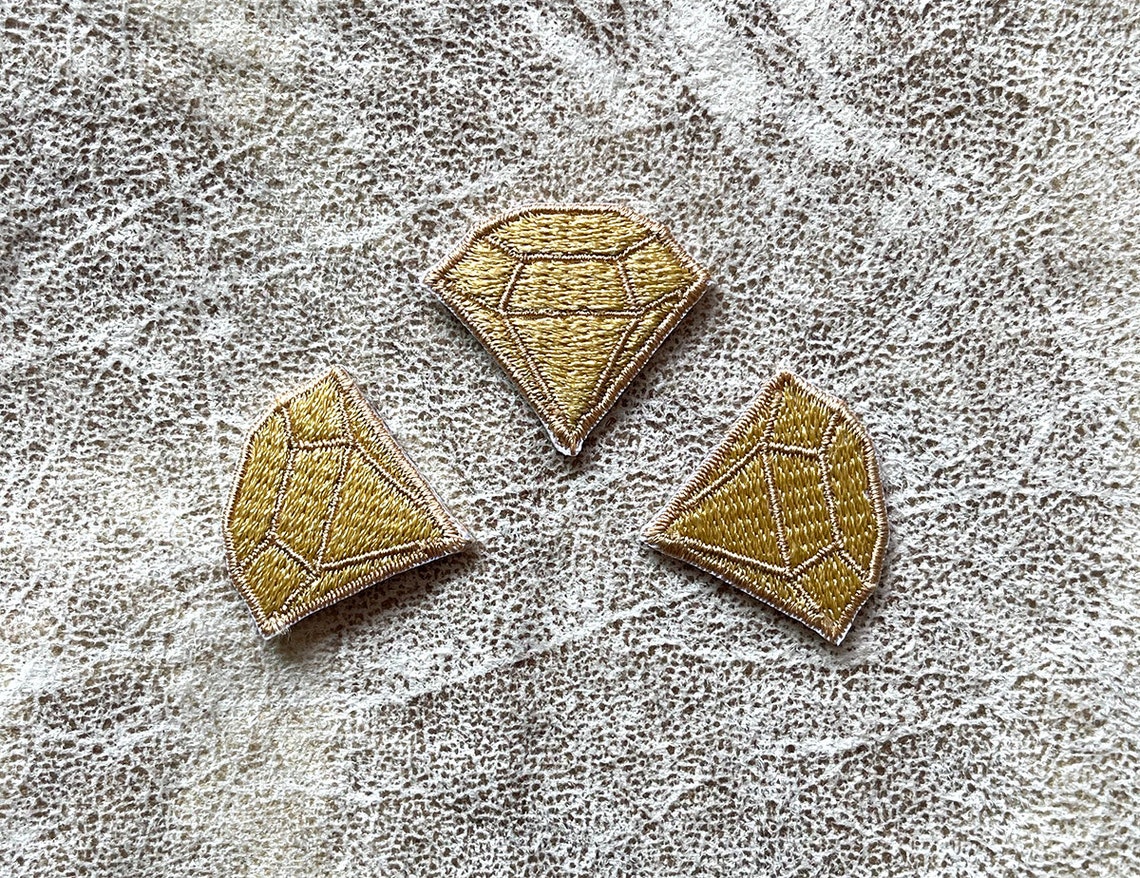 Set of 3 Diamond Iron on patch Patches Diamond Patches iron | Etsy
