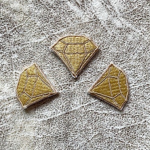 Set of 3 Diamond Iron on Patch, Patches, Diamond Patches Iron on ...